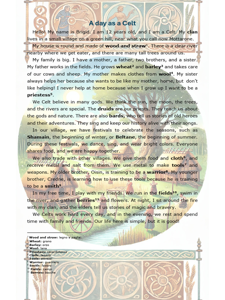 A Life As A Celt | PDF | Celts | Druid