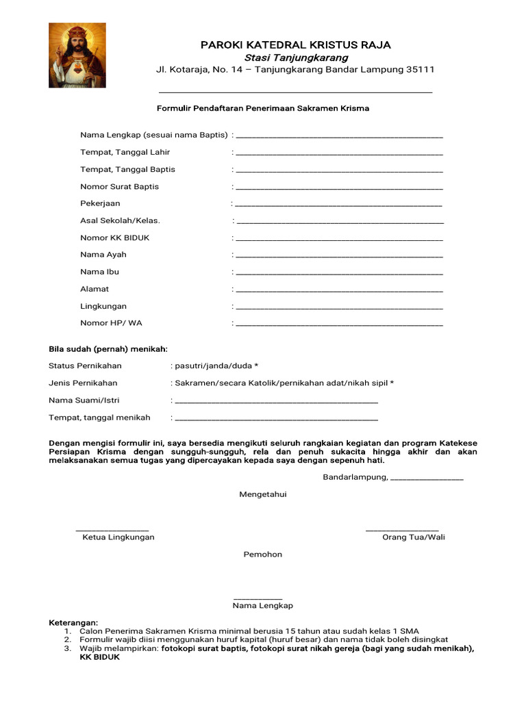 Formulir Krisma 2025 | PDF | Karier & Perkembangan