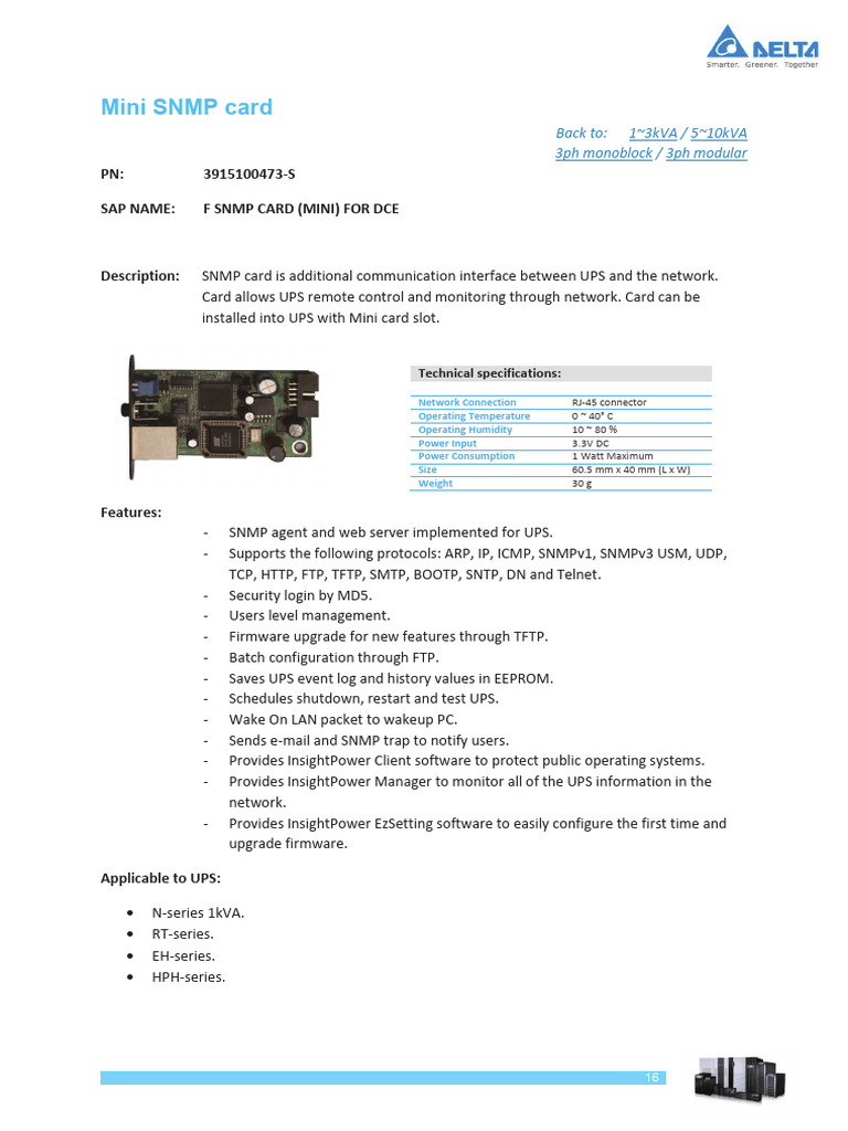 F SNMP Card Mini For Dce | PDF | File Transfer Protocol | Internet Protocol Suite