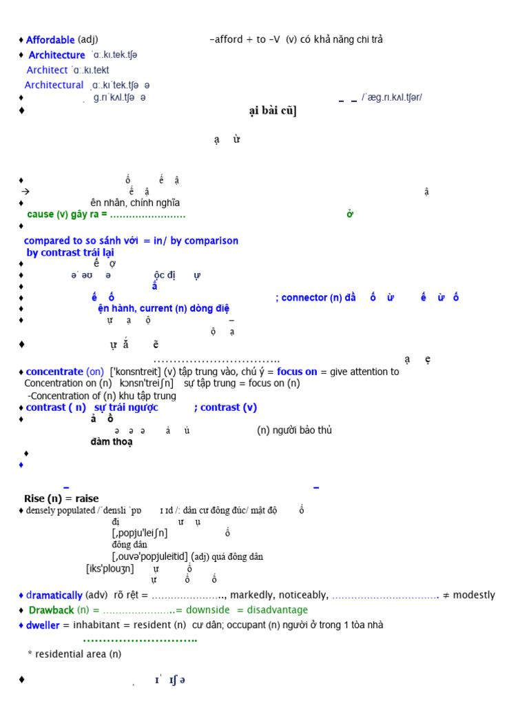 Words - Unit 4 - PTG | PDF