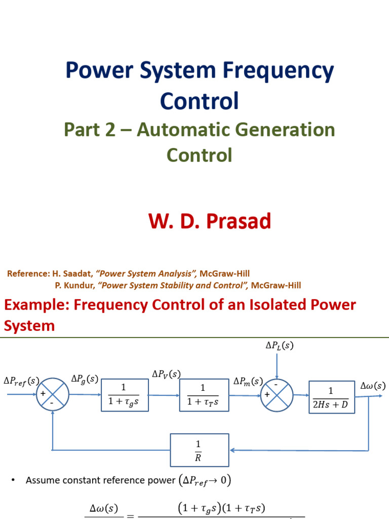 Frequency Control in Power Systems-Part 2 | PDF | Steady State ...