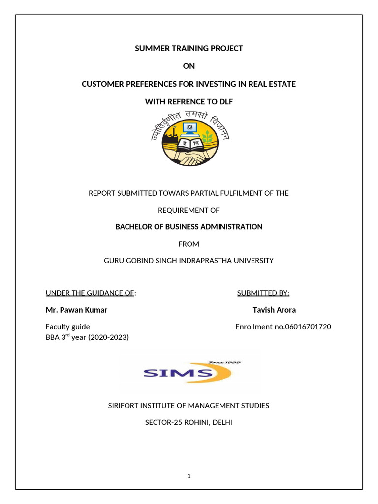 Tavish summer training | PDF | Economies