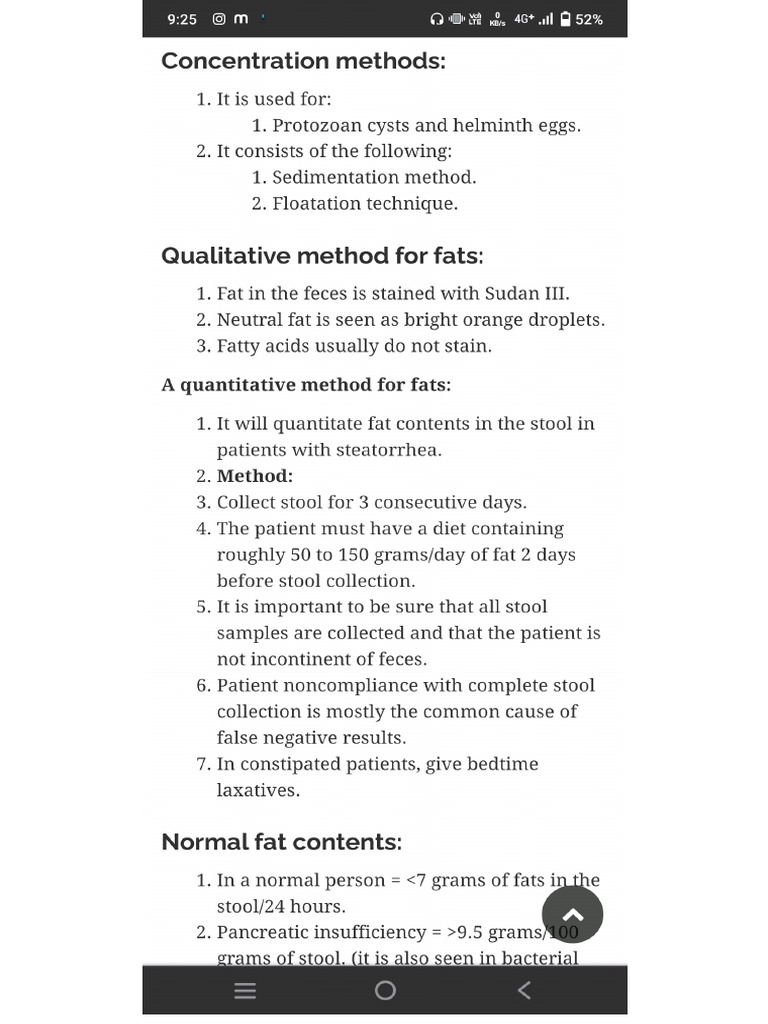 Stool Analysis | PDF