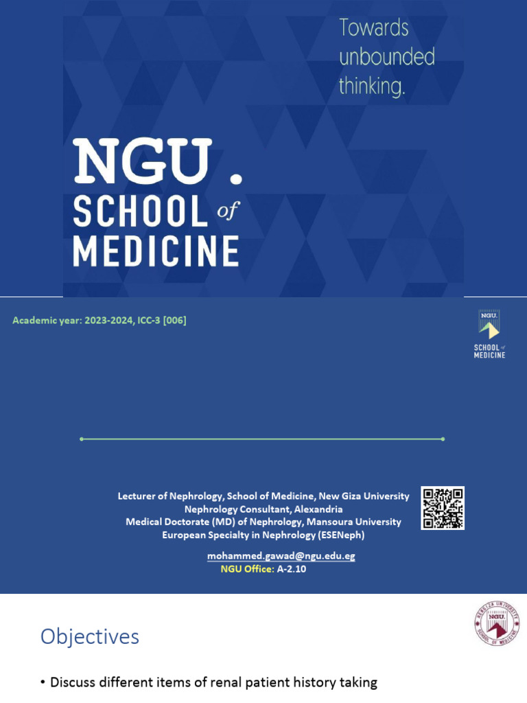 Nephrology History Taking Guide | PDF | Nephrology | Urinary Tract ...