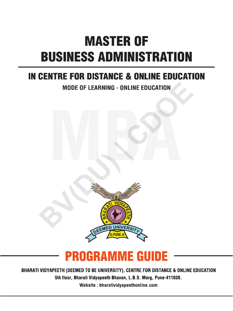 Online MBA Syllabus 12-9-2024 1 | PDF | Master Of Business ...