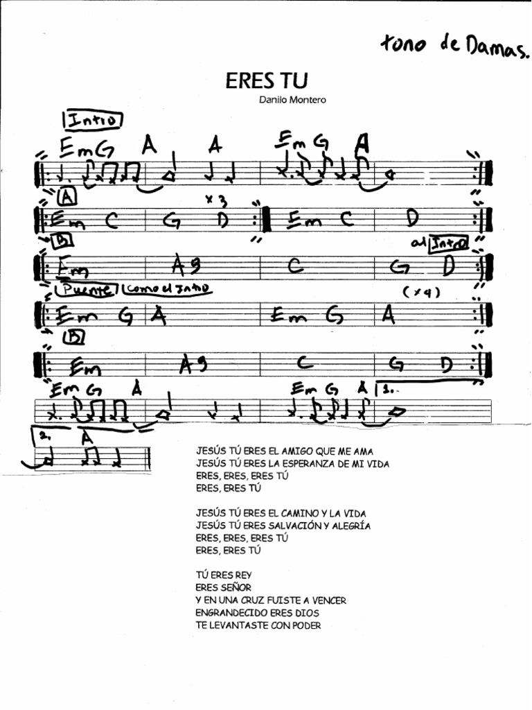 Eres Tu (Jesús Tu Eres) - Damas | PDF