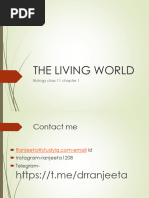 Class 11 Biology Topicwise Notes 2024 25 Chapter 1 The Living World ...
