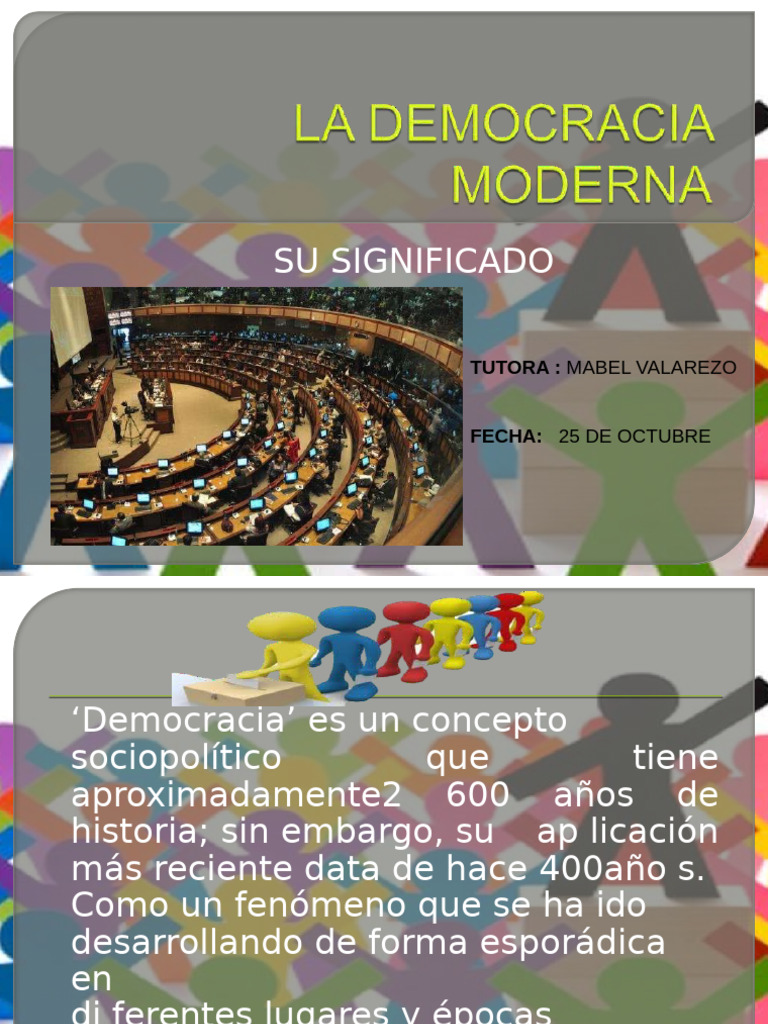 Historia y Principios de la Democracia | PDF | Democracia | Ideologías ...