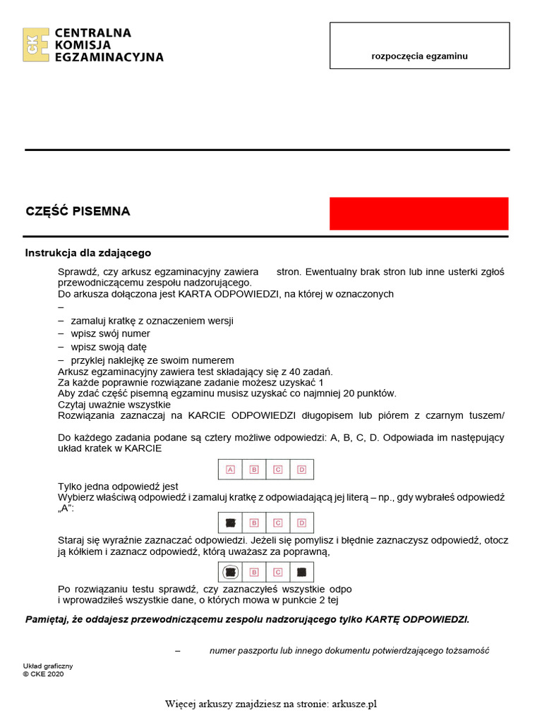 ms04 2024 Styczen Egzamin Zawodowy Pisemny | PDF