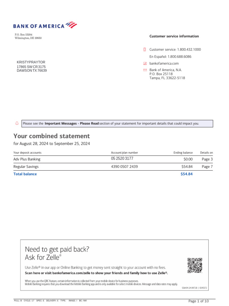 WNBStatement 2 | PDF | Overdraft | Banks