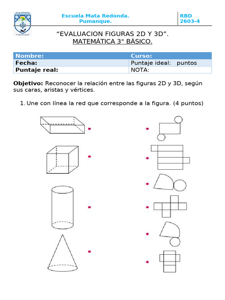 Ev Mate. Figuras 2D y 3D 3ro | PDF | Métodos y materiales de enseñanza | Hogar, jardinería y ...