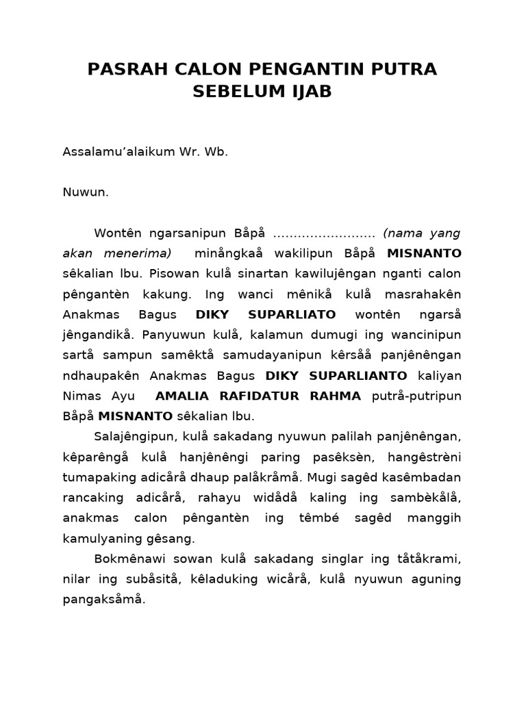 Teks Pasrah | PDF