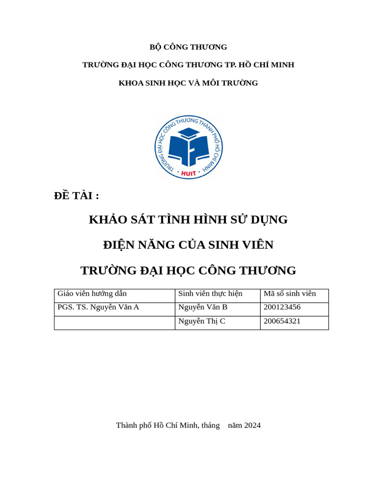 Mau Bao Cao Huit | PDF