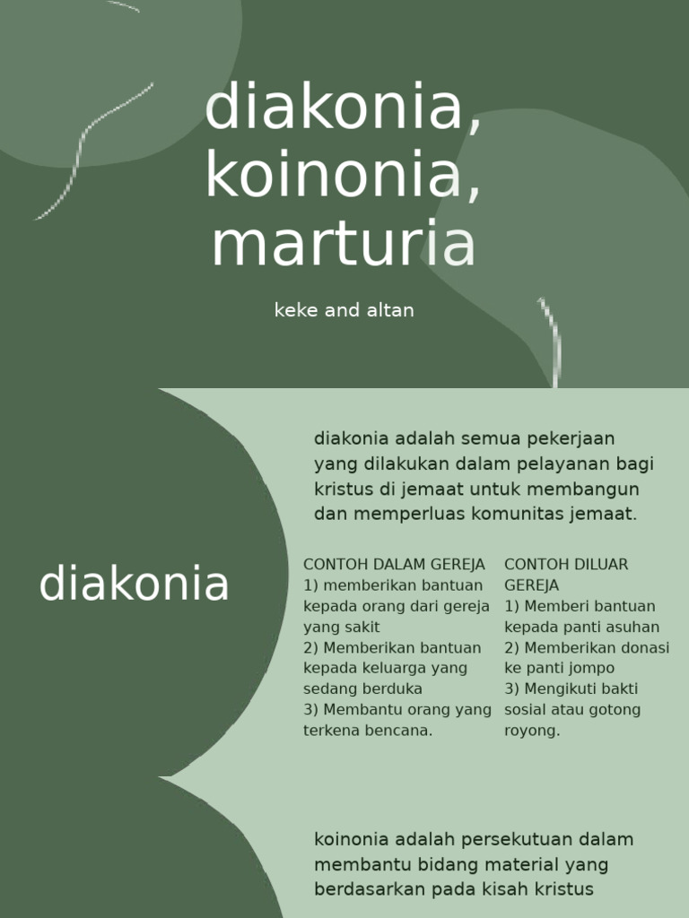 Green Blobs Basic Simple Presentation | PDF