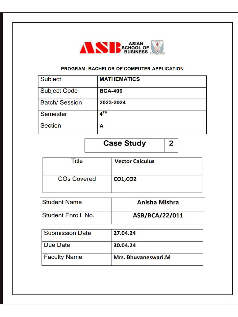 Maths Case Study | PDF