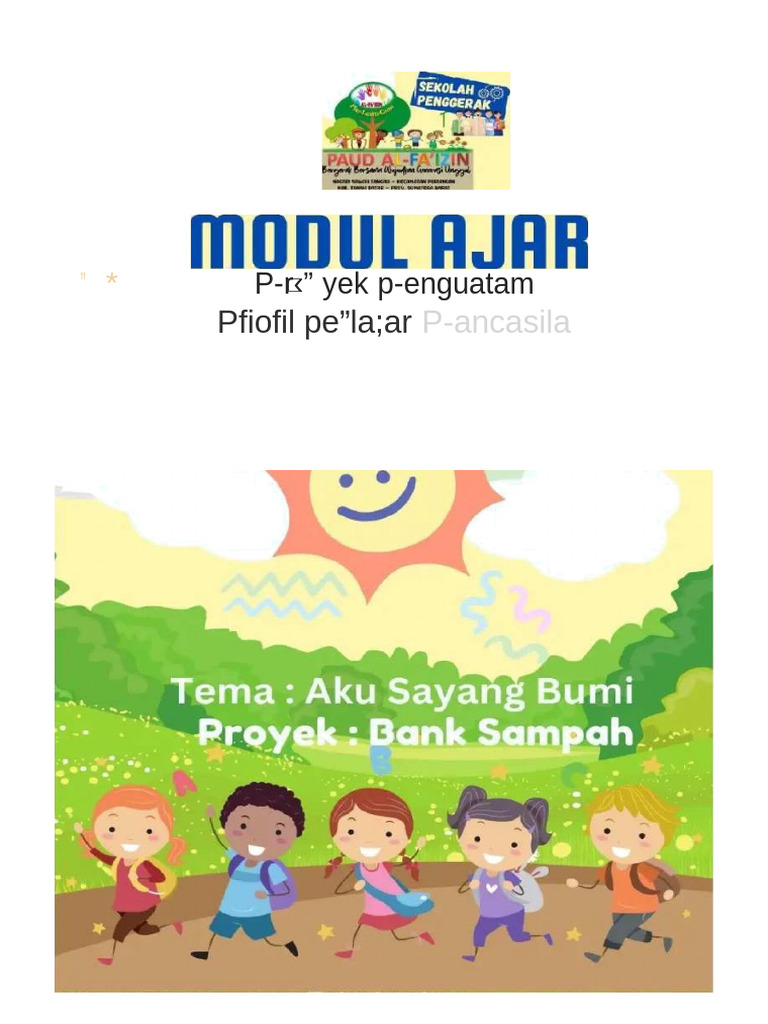 Modul Ajar: Aku Sayang Bumi PAUD | PDF | Kesehatan Holistik