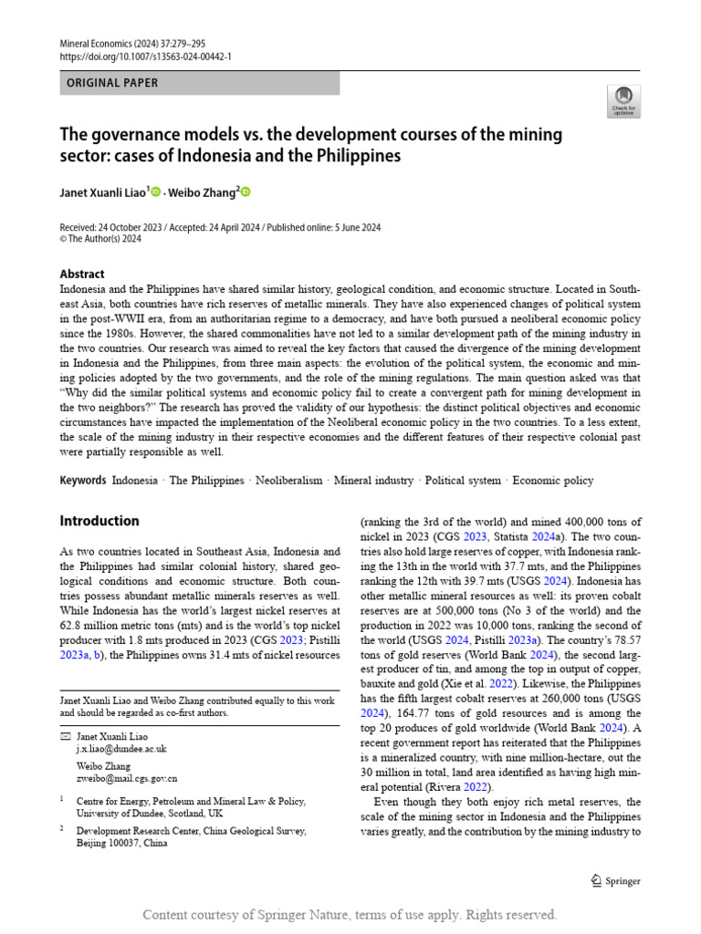 The Governance Models Vs The Development Courses o | PDF ...