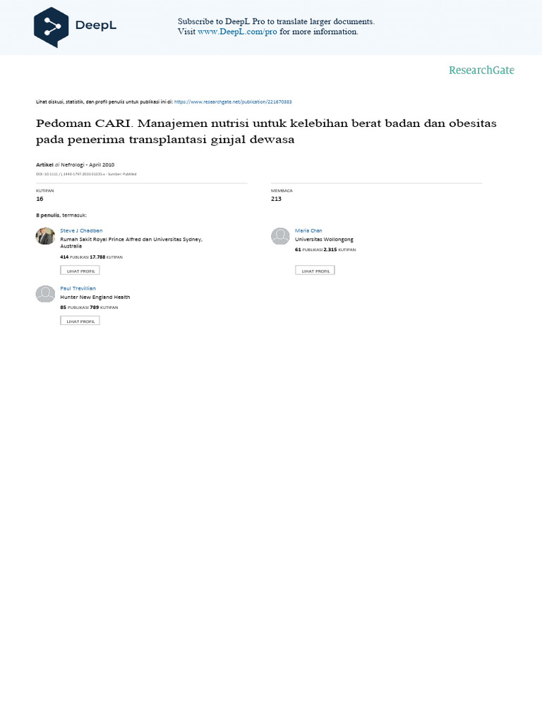 The - CARI - Guidelines - Nutritional - Management - of - Over Id | PDF