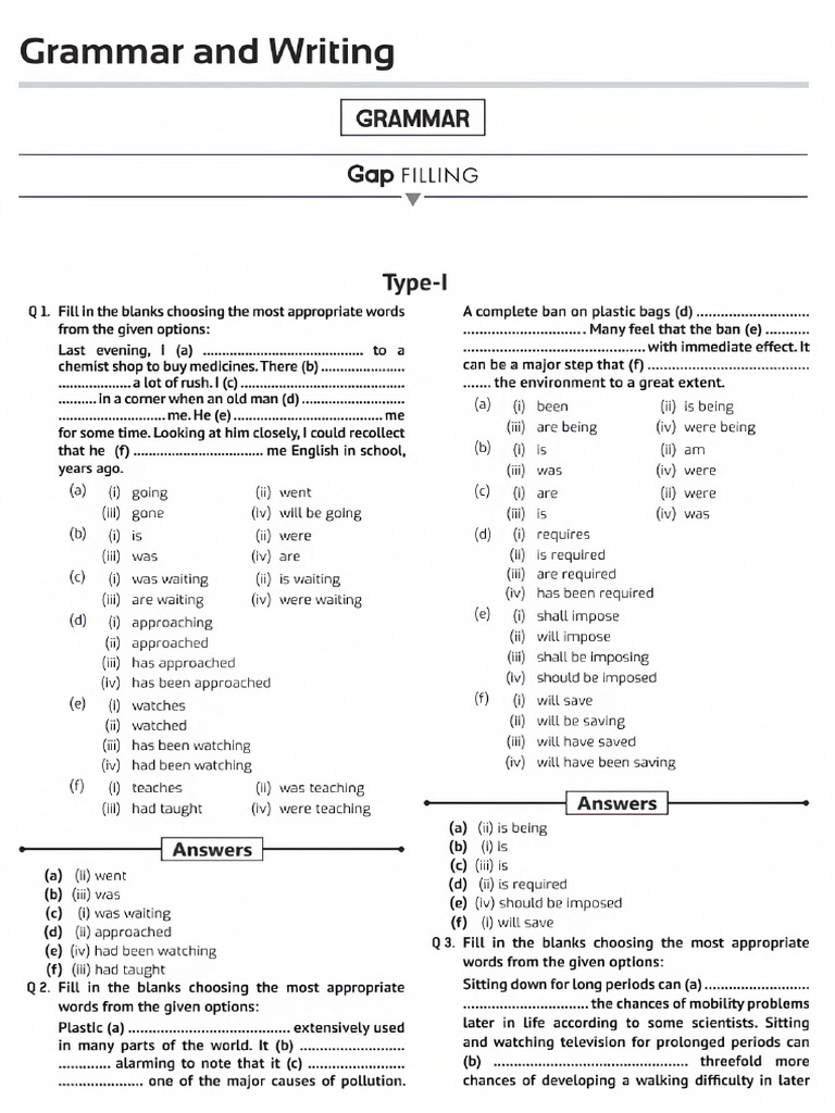 Class 9th Grammar | PDF