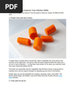 Rondelle Cut: A Culinary Guide | PDF | Carrot | Asian Cuisine
