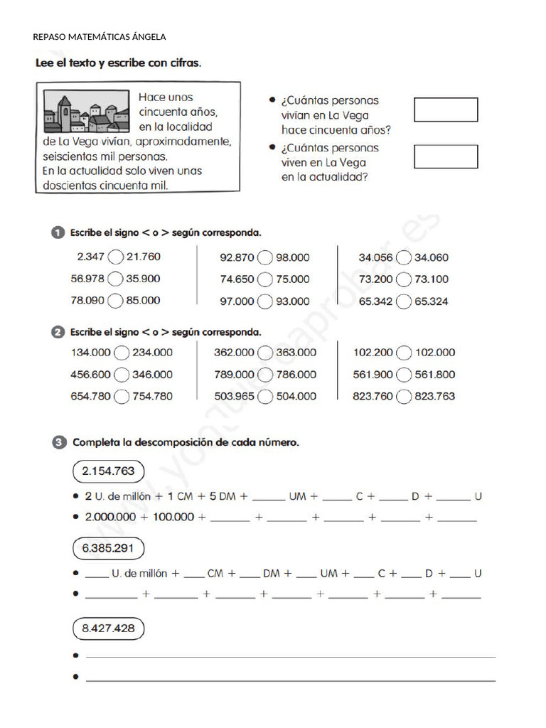 Repaso Matemáticas | PDF