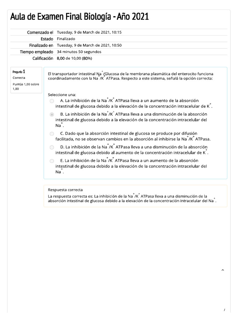 Final Biologia 9 Marzo | PDF