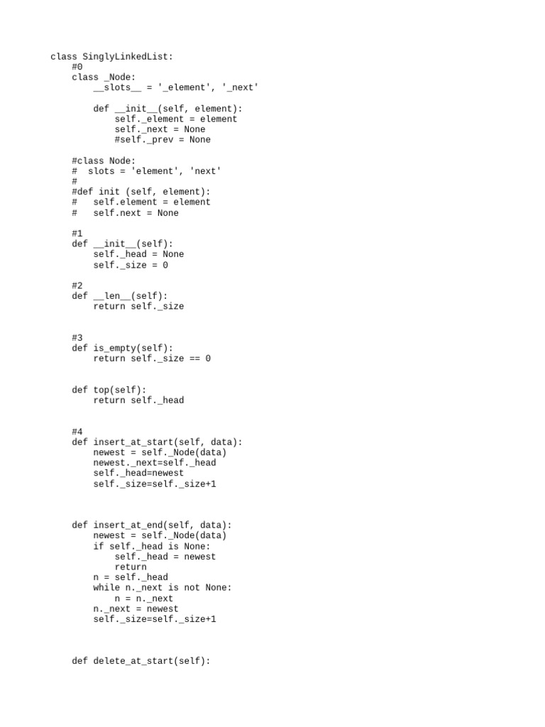 Single Linked List Implementation | PDF | Software Engineering | Data ...