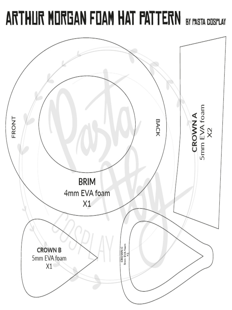 EVA Foam Hat Pattern Guide | PDF