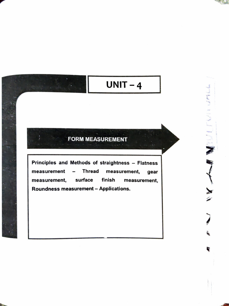 Unit 4 Metrology | PDF