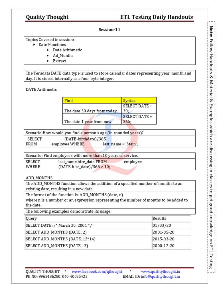 Handouts 14 Date Fun Pdf Computer Programming Computing