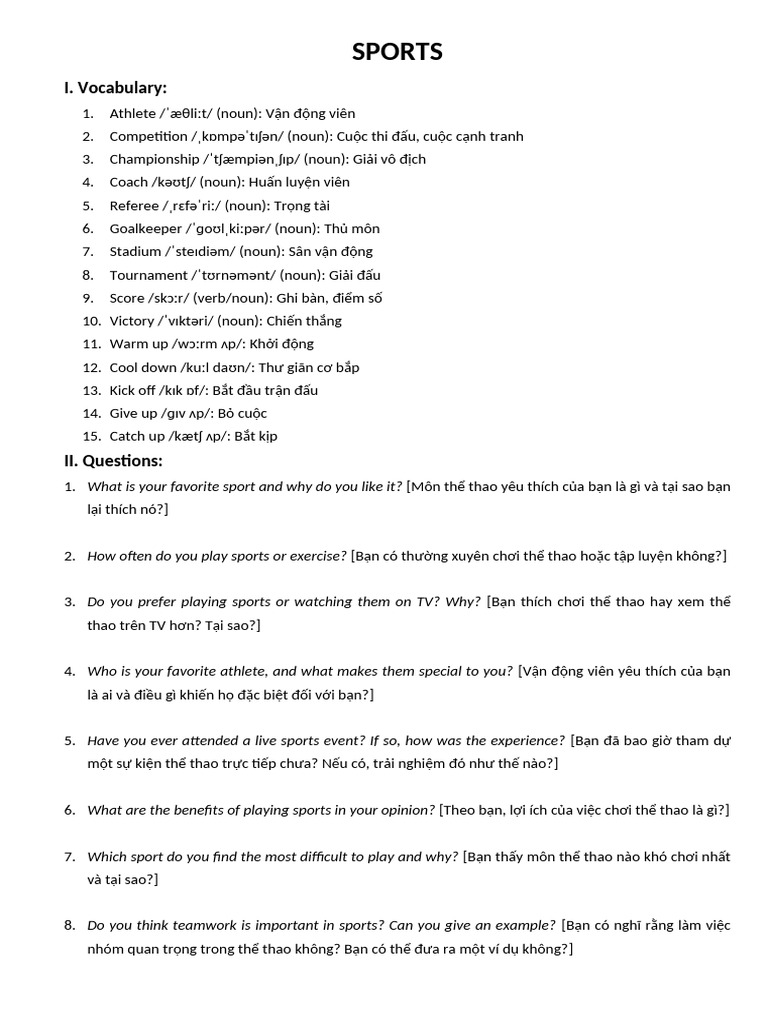 Sports | PDF
