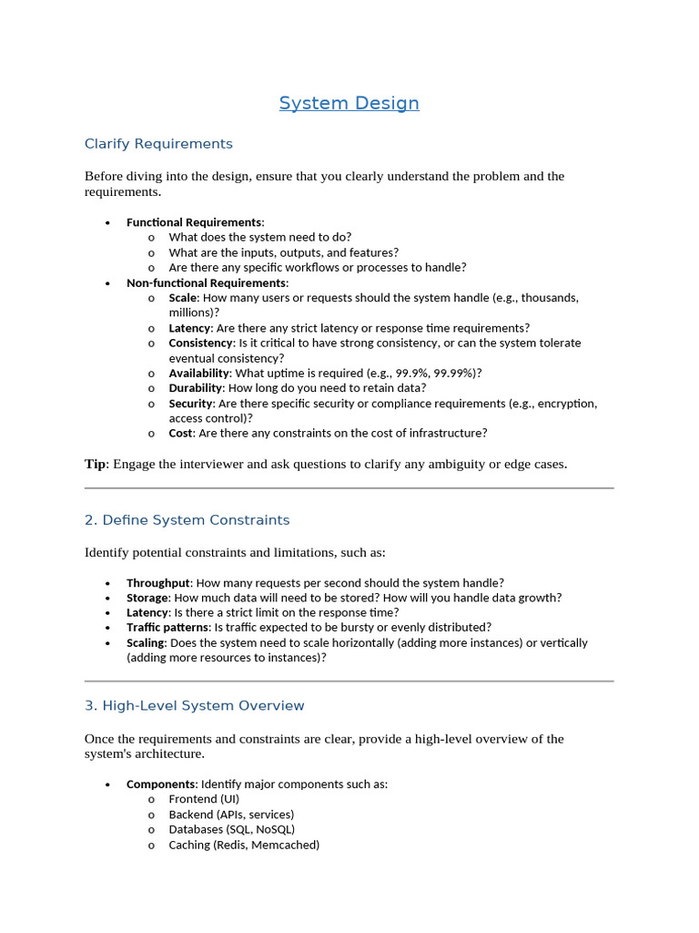 System Design | PDF | Databases | No Sql