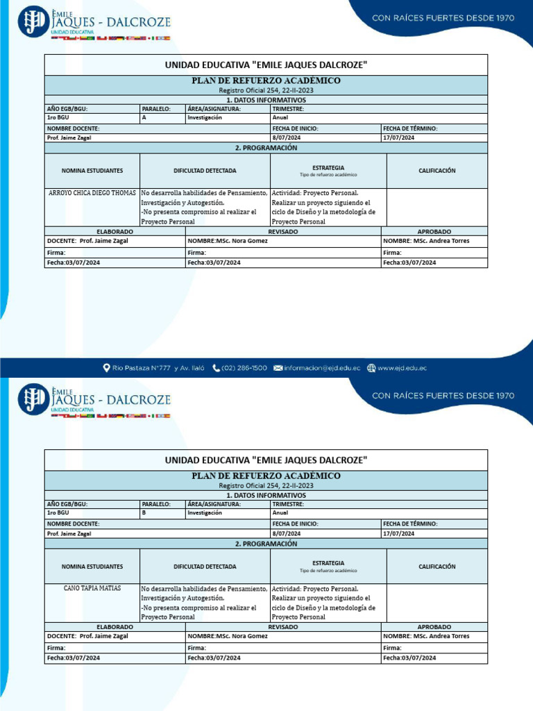 Refuerzo 2Q | PDF | Aprendizaje