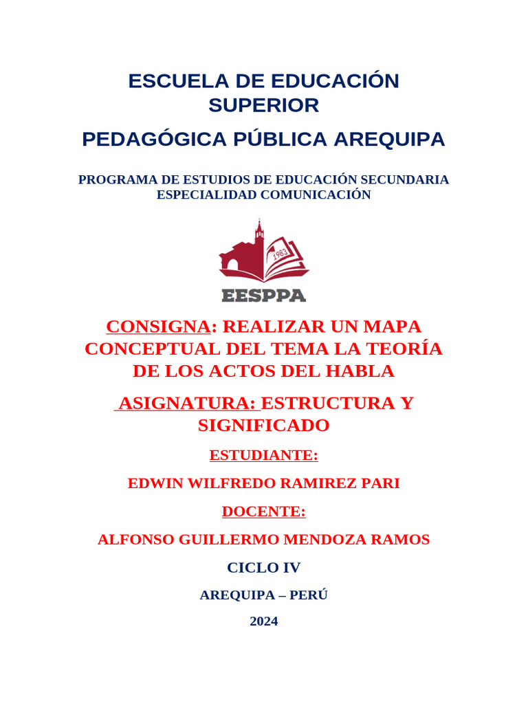 Mapa Conceptual Curso Estructura y Significado | PDF