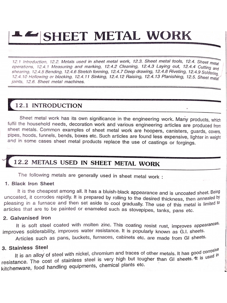Unit 2 Cold Working (Sheet Metal Operations) | PDF