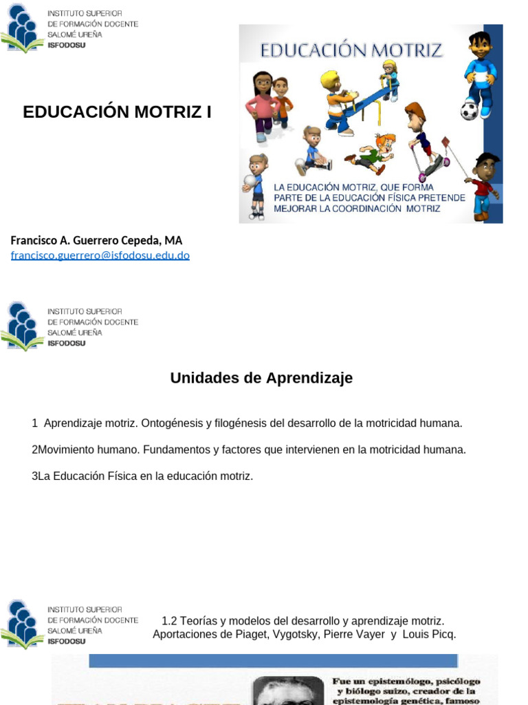 Clase 2 Educación Motriz I. Unidad I (Material de Apoyo) | PDF ...