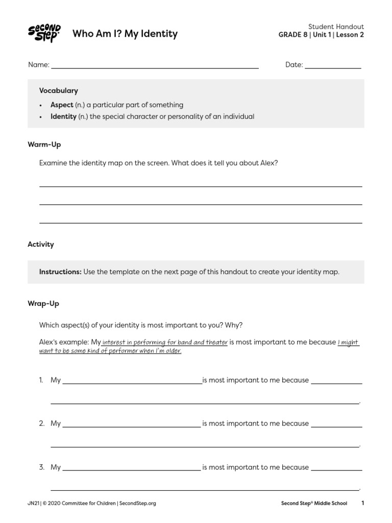 Ssms g8 U1 02 Student Handout 2021 | PDF