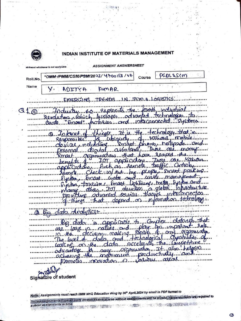 Sem 4 Emerging Trends in SCM - Compressed | PDF
