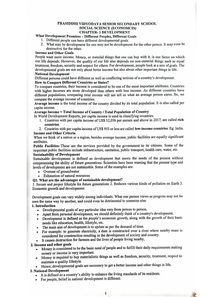 Economics CH 1 | PDF