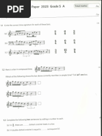 Abrsm Theory g5 Sample Papers (New Format) | PDF