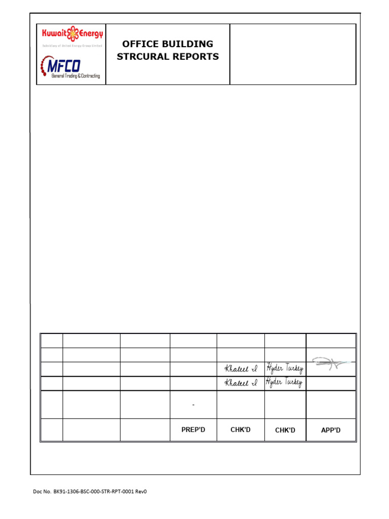 Bk91 1306 BSC 000 STR RPT 0001 - 0 - Office Building Strcural Reports ...