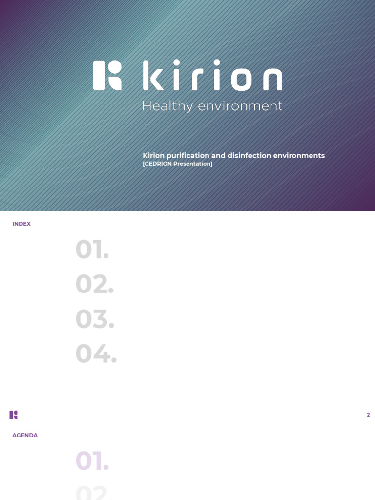 Cedrion-Purification and Disinfection 15022024 | PDF
