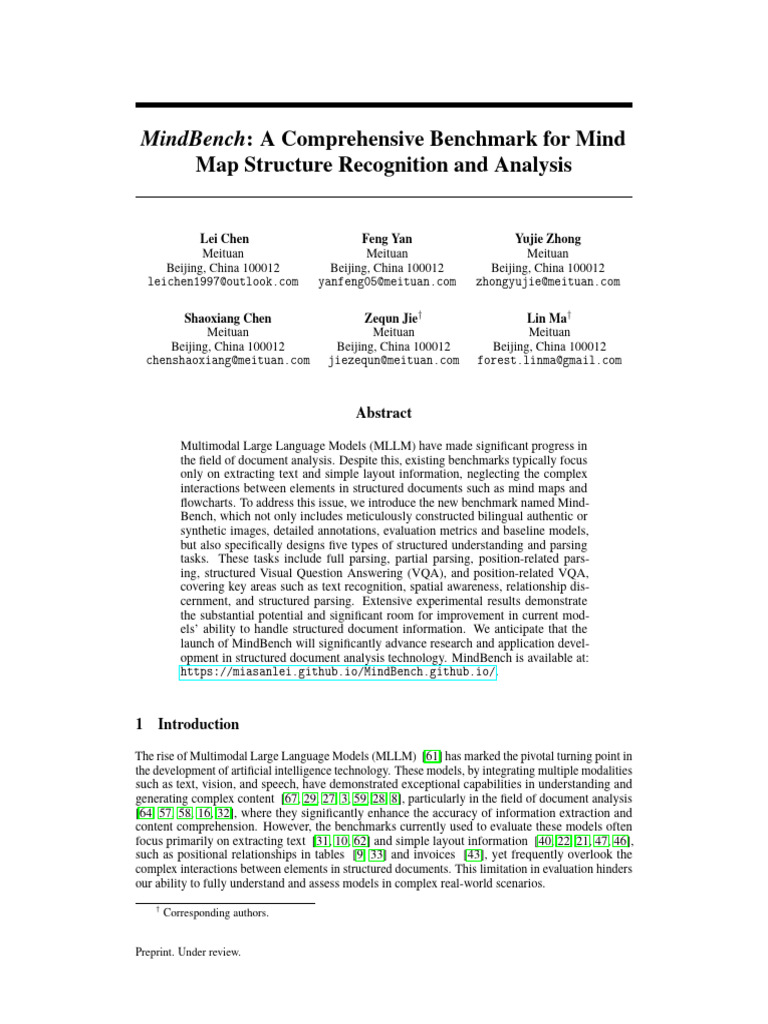 MindBench: Benchmark for Mind Map Analysis | PDF | Parsing | Image ...