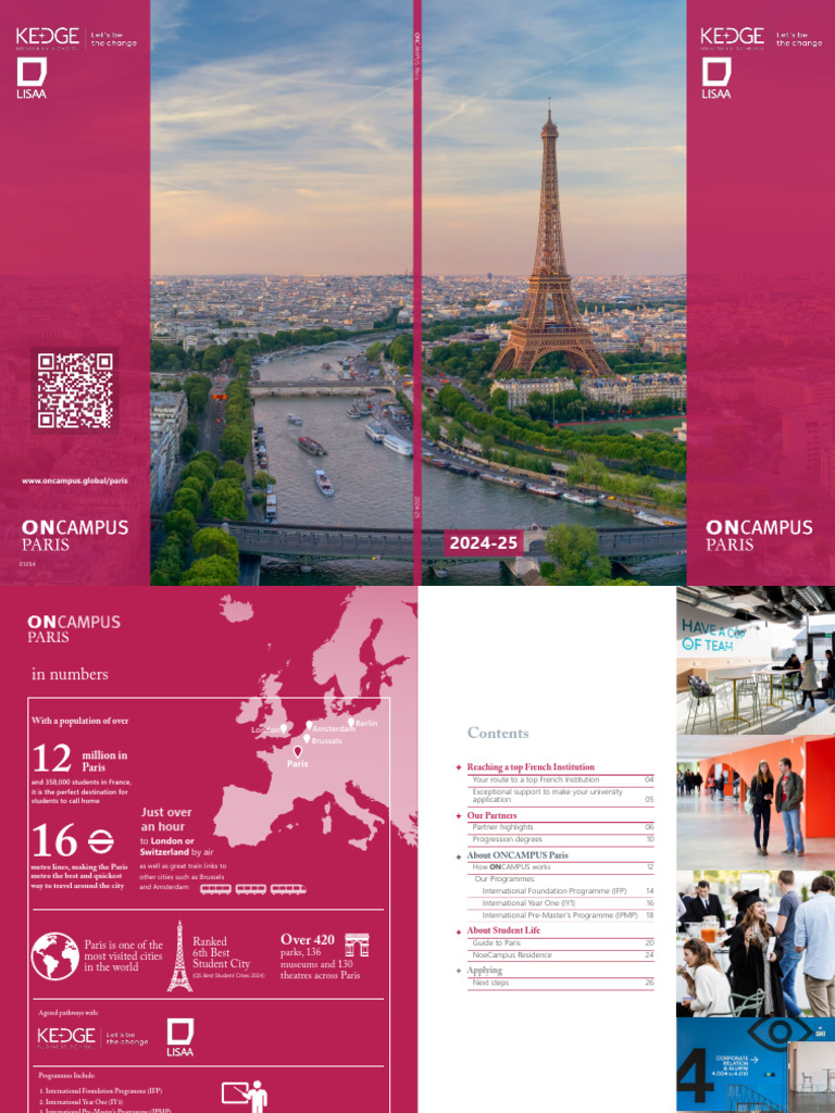 Oncampus Paris Brochure 2024-25 2 | PDF | Academic Degree ...