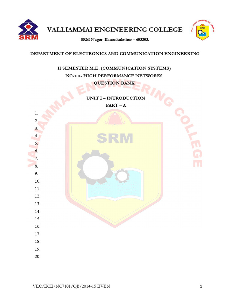 NC7101-High Performance Networks | PDF | Networking | Multiprotocol Label Switching