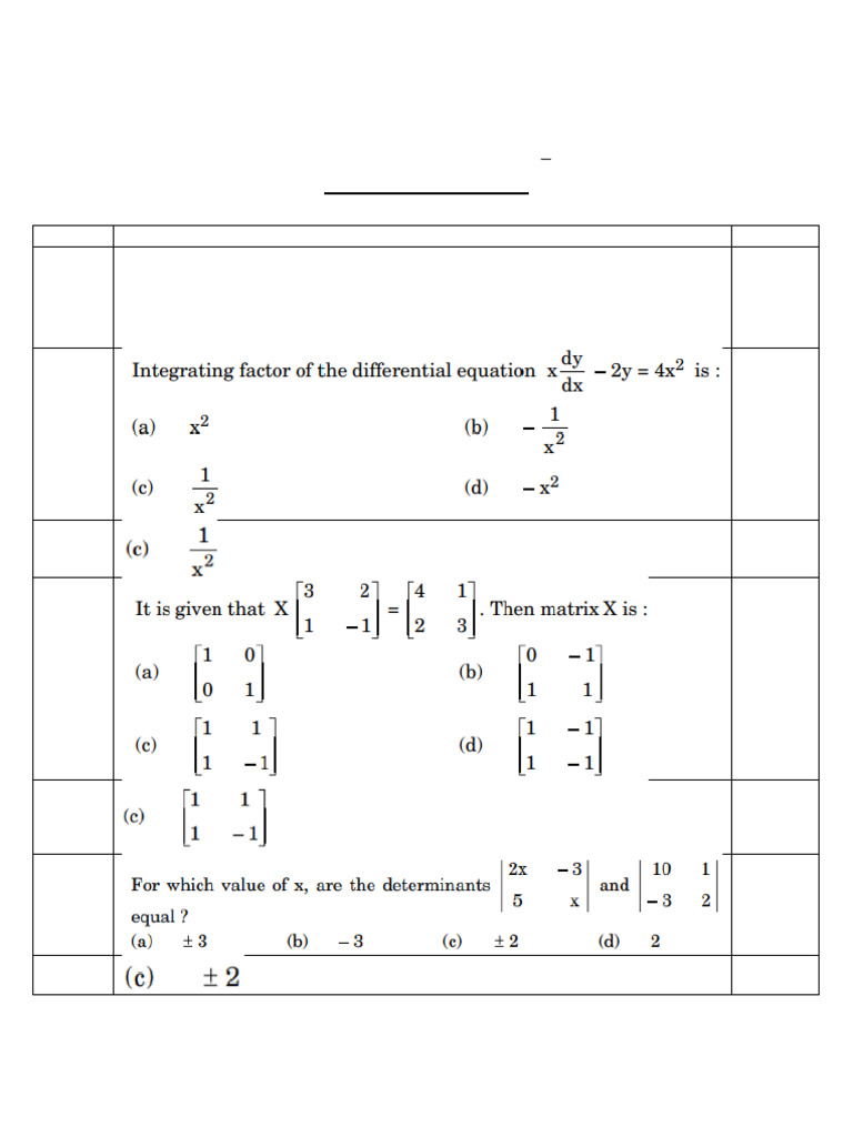 Marking Scheme MATHEMATICS (Subject Code-041) (PAPER CODE: 65/C/3 ...