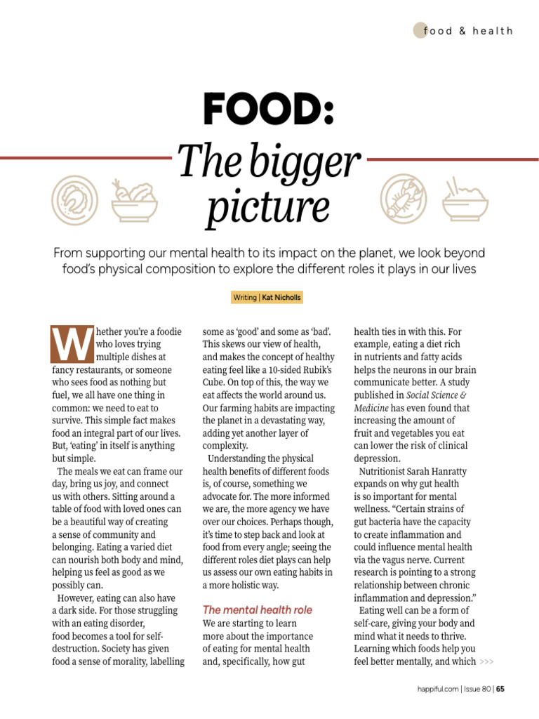 Food The Bigger Picture | PDF | Diet (Nutrition) | Diet & Nutrition