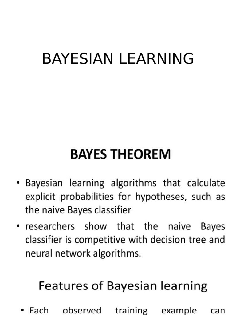 Bayesian Learning | PDF | Science & Mathematics