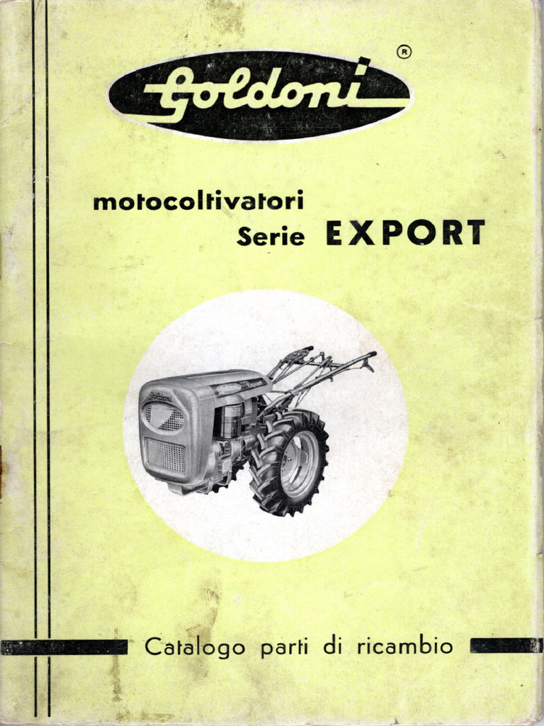 Goldoni Export Catalogo Parti Di Ricambio | PDF