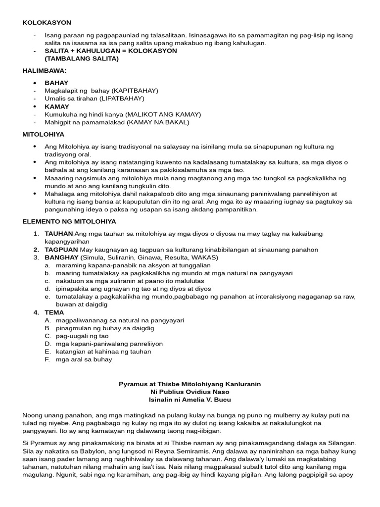 2nd Quarter Monthly Test - Filipino | PDF